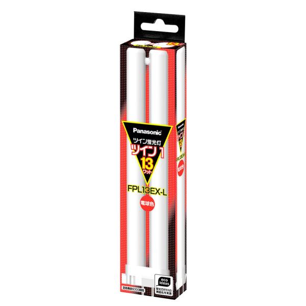 【商品名】　パナソニック ツイン蛍光灯 13形 電球色 2本ブリッジ FPL13EXL 【商品説明】　・<b>仕様1:</b> パルック電球色 【サイズ】　高さ : 2.40 cm　横幅 : 4.60 cm　奥行 :...