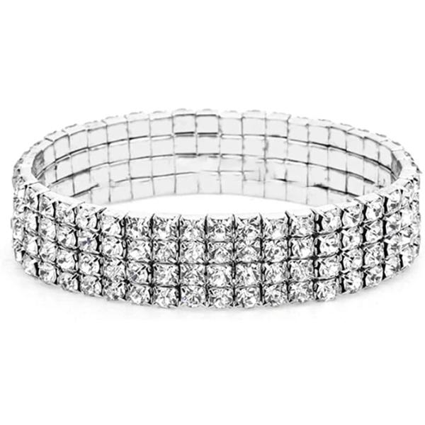 【商品名】　Deelfel アンクレット レディース ステンレス ホワイト ジルコニア 足首 伸び縮み豪華 一連 二連 三連 四連 五連 揃い ピカピカ 【商品説明】　・【Deelfel】Deelfelのブランドストーリーは、ファッションや...