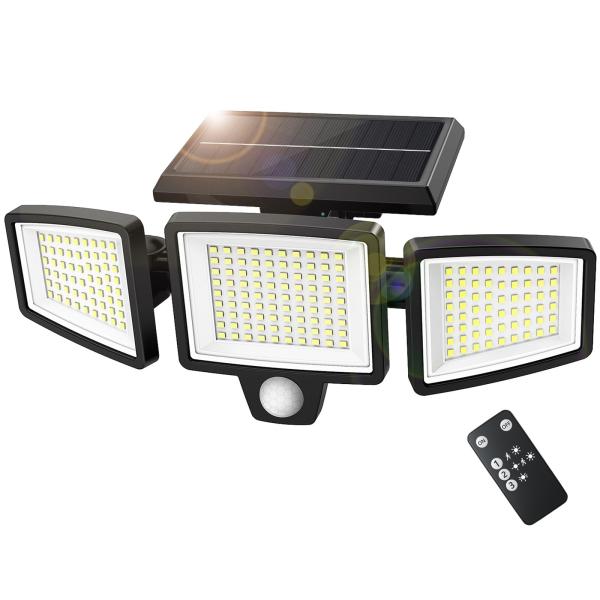 【商品名】　ASEKI(アセキ) ソーラーライト 屋外 防水 センサーライト210LED 3面発光 光束最大2500ルーメン360°角度調整可能 3つ知 【商品説明】　・【IP65防水・配線不要・2200mAh大容量電池】屋外ledソーラー...