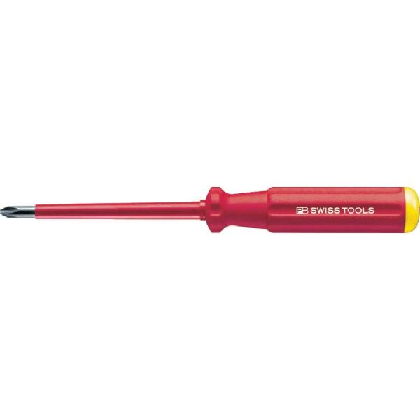 【商品名】　PB SWISS TOOLS PB(ピービー) エレクトロ プラスドライバー 絶縁 5190-0-60 【商品説明】　・●グリップエンド色:イエロー・●サイズ:#0・●先端形状:プラス・●全長(mm):150・●質量(g):23...
