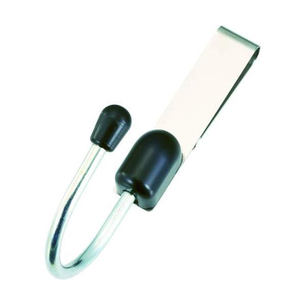 【商品名】　TRUSCO(トラスコ) 電動ドライバーホルダー TDH 【商品説明】　・キャップ:PC(黒)・ベルトなどにかけられるフック式・奥行(mm):91・幅(mm):20・本体:スチール(三価白メッキ)・高さ(mm):145 【サイズ...