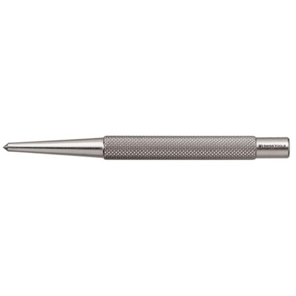 【商品名】　PB SWISS TOOLS 705-2 センターポンチ 丸胴 【商品説明】　・クロームバナジウム鋼・丸胴タイプ グリップ：滑り止めローレット加工 先端硬度：HRC58° 打撃部硬度：HRC45°&amp;#65374;48°・...