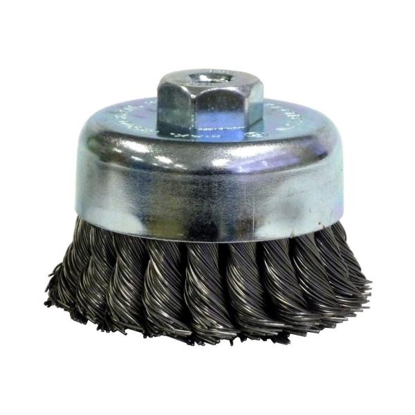 【商品名】　ARC アークランドサカモト 極龍 強靭ヒネリブラシ 80mm 鋼線 【商品説明】　・サイズ(約):直径75mm×高さ55mm / 重量:約340g・ネジ径:M10×P1.5・外径:80mm・最高使用回転数:12500r.p.m...