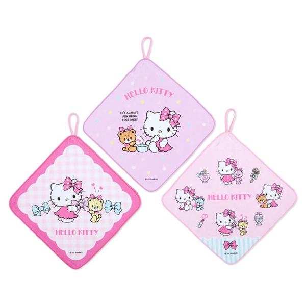 【商品名】　サンリオ(SANRIO) ループ付きタオル3枚セット ハローキティ キティちゃん hello kitty 洗い替えタオル キャラクター 27 【商品説明】　・(C)1976,2022 SANRIO CO.,LTD.(P)・主な材...