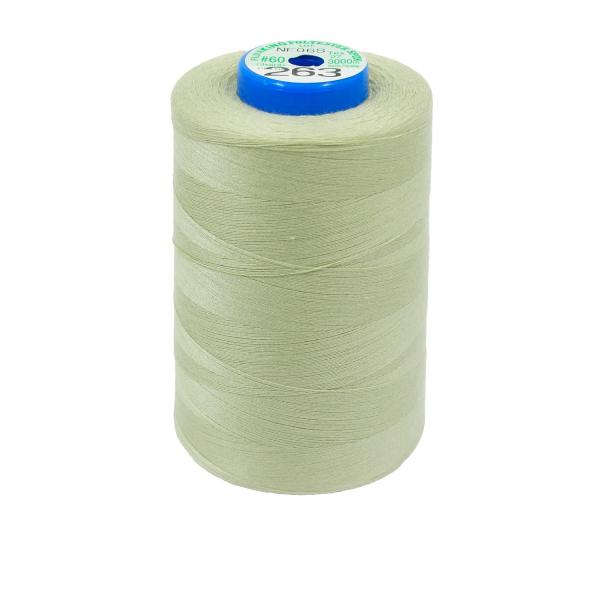 【商品名】　FUJIX フジックス キングスパン スパン ミシン糸 60番 3000m巻 col.263 【商品説明】　・ポリエステル 素材 の中でも ミシン糸 用として特別に紡糸された、高強力、低伸度、低収縮タイプの原糸を用い、さらに高度...