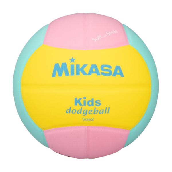【商品名】　ミカサ(MIKASA) スマイルドッジボール 2号 160ｇ 黄/ピンク/緑 SD20-YP 推奨内圧0.10-0.15(kgf/cm2) 【商品説明】　・2号球・可愛いパステルカラーの3色展開！・子ども&amp;#65374;...