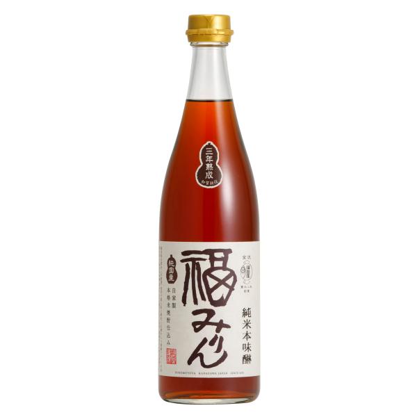 【商品名】　伝統製法 純米本味醂 福みりん 福光屋 (720mL, 3年熟成) 【商品説明】　・アルコール度 13&amp;#65374;14度・ビンの口などにできる白い結晶は、醸造中にできる糖類ですので、安心してお使いください。・原料米 ...