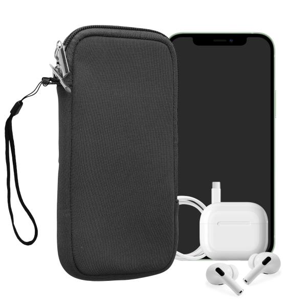 【商品名】　kwmobile クッション ポーチ XXL - 7"対応 - ネオプレン スマートフォン 保護 ケース グレー 【商品説明】　・マルチケース: このプロテクションの内寸法は17.7 x 8.5 cm でXXL - 7"のスマホ...