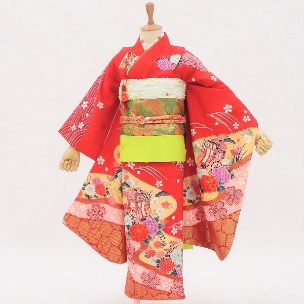 ■素材着物(表地)：正絹■セット内容・着物（重ね衿付き）・長襦袢（刺しゅう半衿付き）・祝帯（手で結ぶ用の長い一本の帯です）・帯揚・志古貴・五点セット（帯〆・草履・バッグ・箱迫・末広）・帯枕・帯板・三重仮紐・伊達〆1本・腰紐4本・足袋（履きや...