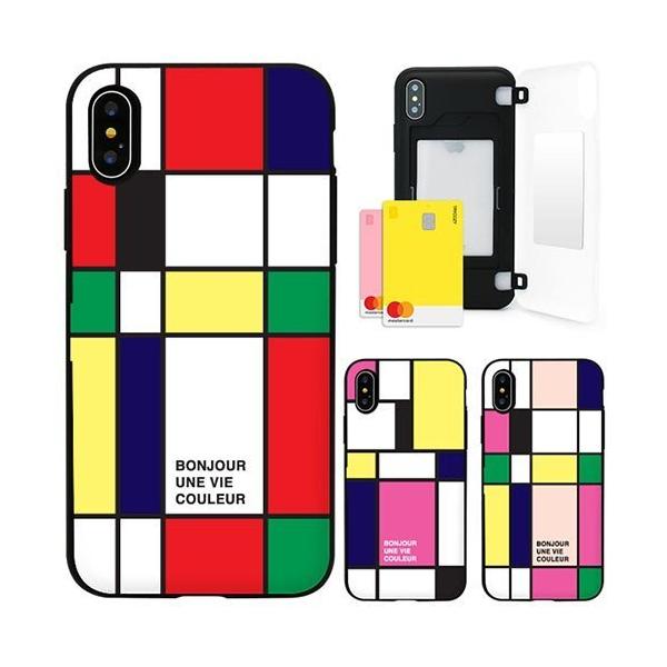 ◎商品名および型番 : MONDRIAN Card Mirror Bumper/IC/Suica/カード/iPhone 11 Pro Max/iPhone 11 Pro/iPhone 11/iPhone XS Max/iPhone XR/i...