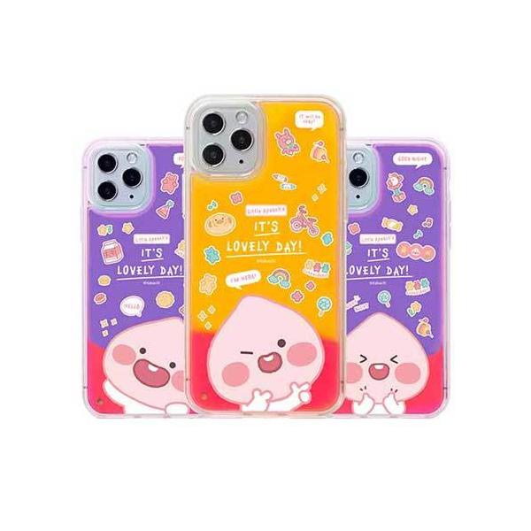 ◎商品名および型番 : KAKAO Little Friends Little APEACH Neon Sand iPhone 12 mini  iPhone 12 Pro Max iPhone 11 iPhone 11 Pro iPhon...