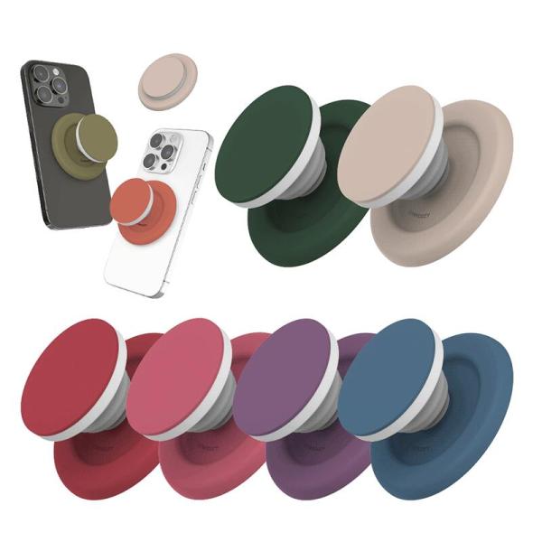 【商品名】ソリッドミュート Magsafe 対応 スマホスタンド 強力磁石仕様 かわいい スマホグリップ グリップホルダー スマホリング シンプル スタンド ホルダー 落下防止 携帯スタンド スマホ グリップスタンド マグセーフ対応【材質】...
