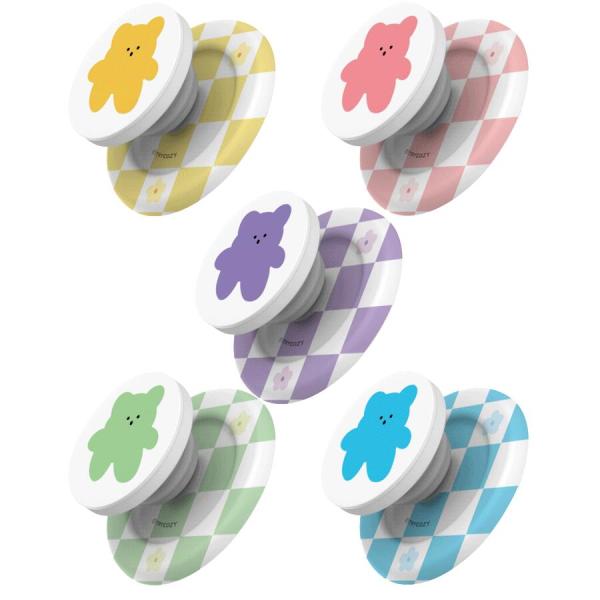 【商品名】スイートベア パターン Magsafe 対応 スマホスタンド 強力磁石仕様 かわいい スマホグリップ グリップホルダー スマホリング シンプル スタンド ホルダー 落下防止 携帯スタンド スマホ グリップスタンド マグセーフ対応 ...