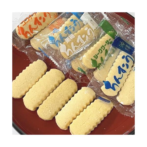 「リニューアルIIちんすこう」5種類（プレーン、黒糖、塩、ココナッツ、シークヮサー）合計24個（12袋）。このたび、フレーバーをリニューアルして新登場！合成着色料不使用！訳ありではない正規品です。名称：焼菓子（沖縄県産 ちんすこう）原材料名...