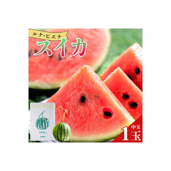 ■お礼品詳細　・内容量：■ルナ・ピエナスイカ(中玉)×1玉　・消費期限：生もの(農産物)ですので、新鮮なうちにできるだけお早めにお召し上がりください　・申込期日：なくなり次第終了　・配送方法 ：通常配送 ※発送のお知らせメールはお送りできま...