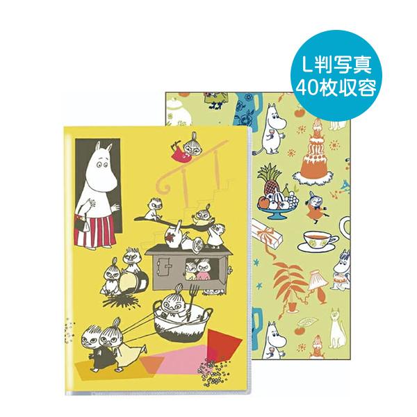 表紙の柄はリバーシブルなので裏返せば、また素敵！！パックン式ポケットアルバム●大人かわいいムーミンキャラクターをあしらったリバーシブルアルバム。●色んなテイストのデザイン表紙をご用意。●写真を美しく見せる高透明ポケット採用。●高透明表紙全面...