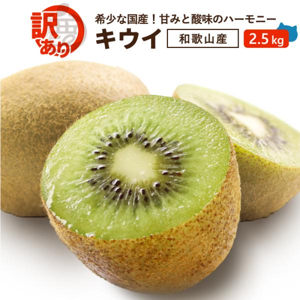 商品名キウイフルーツ訳ありサイズは規格外を含む混合です。多少キズなどある場合がありますが、皮をむけばほとんど問題なく、美味しく食べていただけます。ご家庭用や親しい方へのプレゼント・お裾分けにもどうぞ。内容2.5kg名称／サイズ／産地キウイフ...