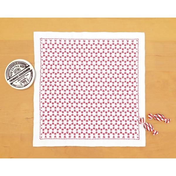 刺し子 一目刺し 花ふきん かんたん 初級者