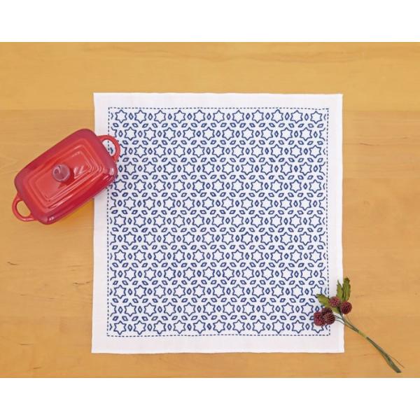 刺し子 一目刺し 花ふきん かんたん 初級者