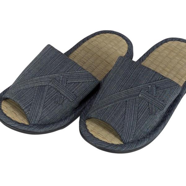 【商品名】訳あり スリッパ 畳 和柄 Lサイズ クロスポイント【サイズ】外寸：約28cm【材　質】表面/ポリエステル　中敷き/畳　底/PVC【発送サイズ】小型商品何足お買い上げ頂いても送料は変わりません【訳あり理由】画像を参照してください甲...