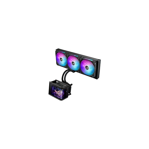 【発売日：2025年08月22日】ROG Ryuo IV SLC 360 ARGB は、6.67インチのAMOLEDモニターを搭載し、専用ソフトウェアによる直感的な操作で、3Dビデオやカスタマイズされたコンテンツ、ハードウェア情報を簡単に表...