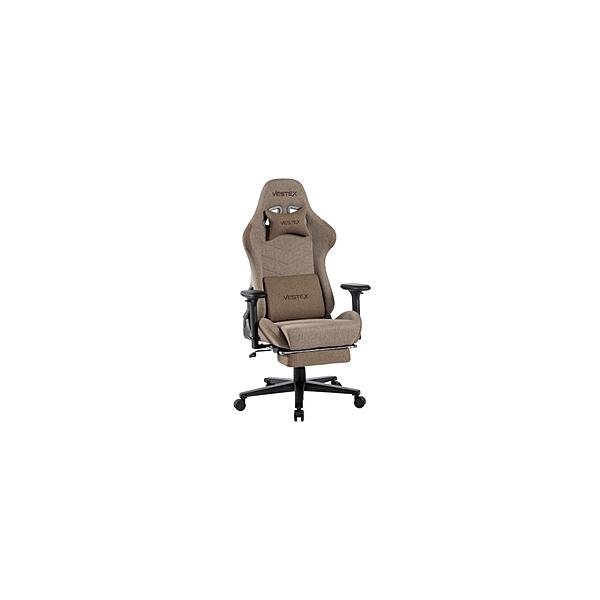 【発売日：2024年09月30日】リビングに馴染むオフカラーファブリックを使用したライフスタイルゲーミングチェア（フットレスト付き）。<br>日本人の体型に合わせて設計された低座面仕様。デスクワークに最適な前傾モードや腰部振動機...