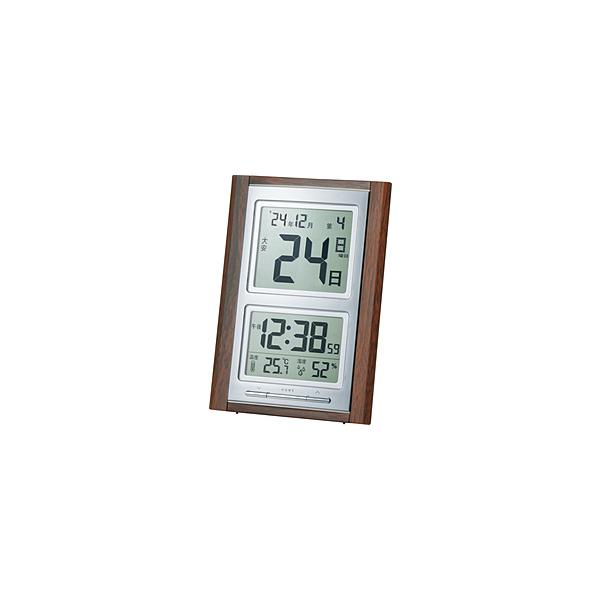 【発売日：2024年06月14日】見やすい大画面表示の日めくりカレンダー風電波時計