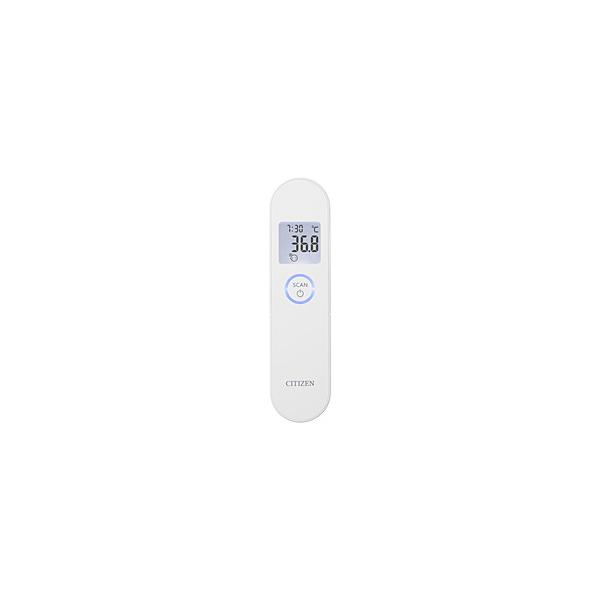 【発売日：2022年12月19日】額に向けてボタンを押すだけで測れる非接触式体温計。12回分の測定数値を測定日時と一緒に記憶できます。