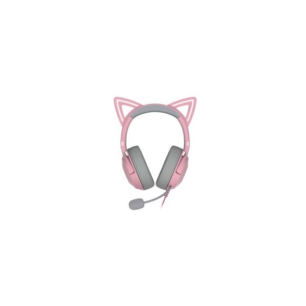 【発売日：2023年09月15日】ニャンコファクター<br>新しい Razer Kraken Kitty V2 の魅惑的なネコミミで配信をキュートに演出しましょう。配信時に反応するライティングとクリスタルクリアなマイクを備え、R...