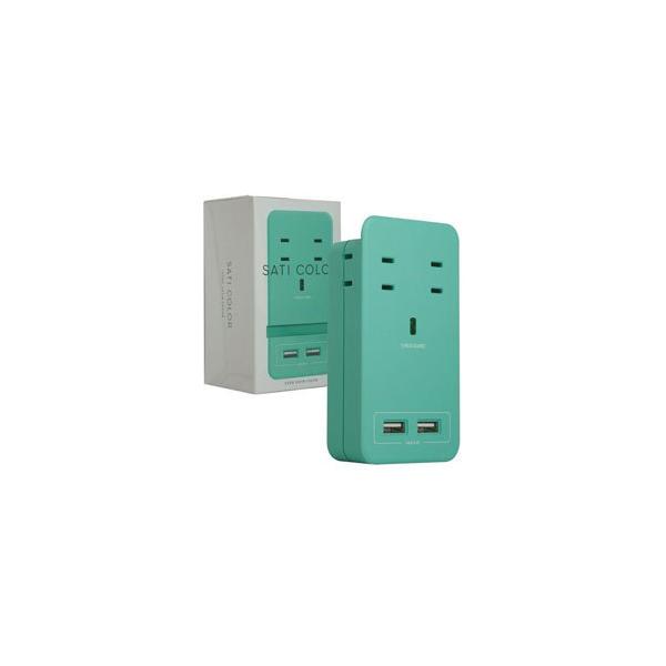 【発売日：2021年06月07日】SATI COLOR AC4個口 4.2A USB