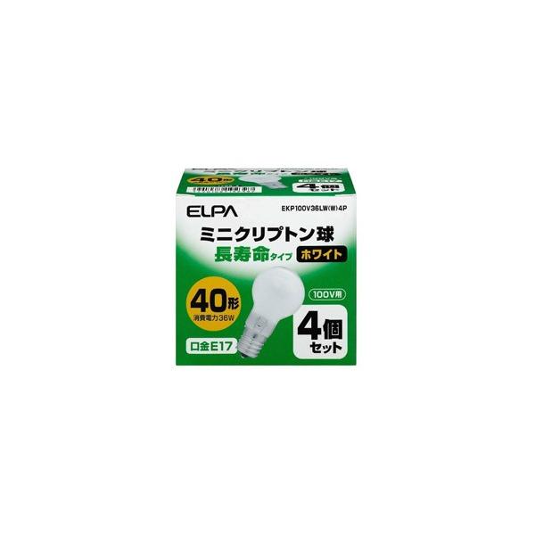 価格.com - 朝日電器 エルパ 長寿命ミニクリプトン球 EKP100V36LW (W) 4P (電球・蛍光灯) 価格比較