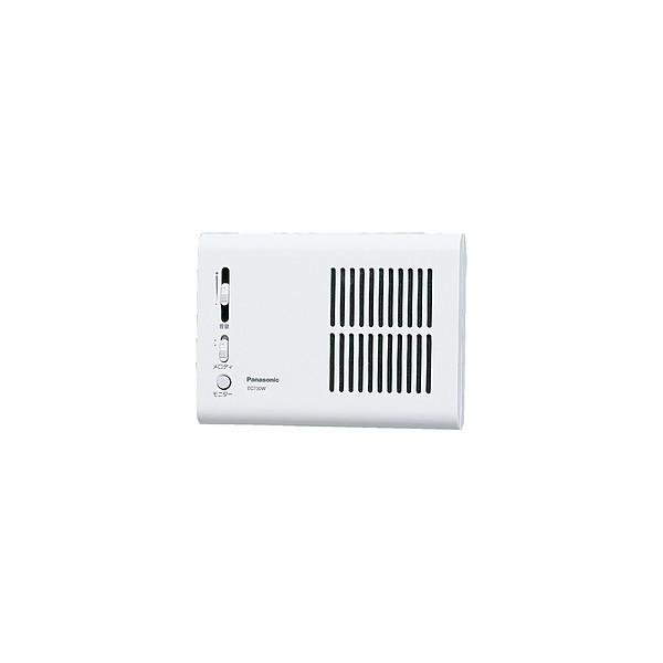 電池もトランスもいらず、電灯線から直接配線できるAC100V式。お知らせはさわやかなメロディです。