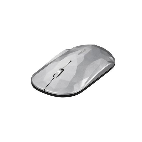 【発売日：2021年06月01日】薄型3ボタン Bluetooth BlueLEDマウス ジオメトリシルバー
