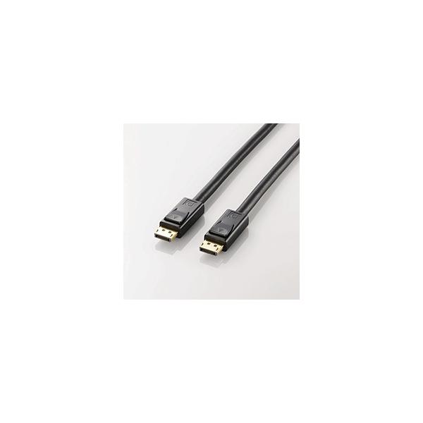 〔DisplayPort（オス） ⇔ DisplayPort（オス）〕4K映像出力に対応。DisplayPort規格Ver1.2a認証済みのDisplayPortケーブル。（3.0m・ブラック）