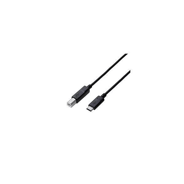 【発売日：2015年12月17日】〔USB-Cポート用：USB-C ⇔ USB-Bケーブル（充電・転送）〕USB Type-C端子搭載のパソコンと、USB2.0 Standard-B端子を搭載した機器の接続ができるUSB2.0ケーブル。