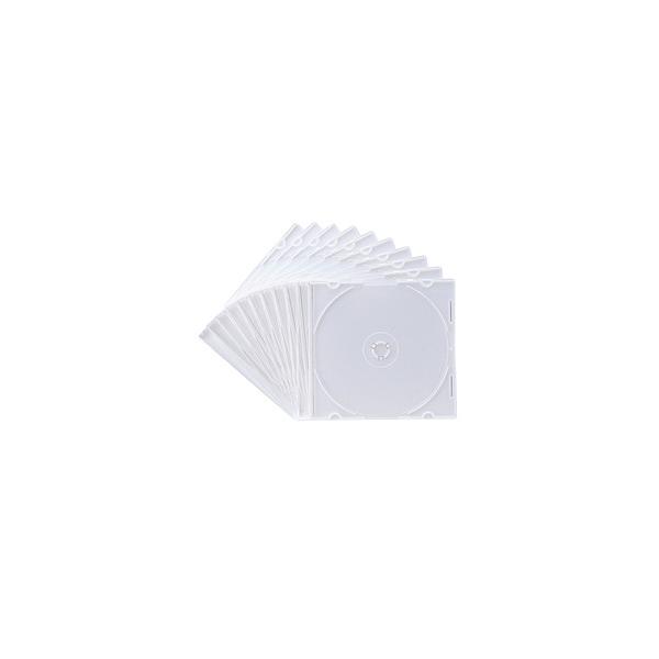 【発売日：2021年10月31日】薄さ約5mmと従来のCDケースの約半分なので省スペースにメディアを収納できる。スリムタイプ・10枚セット。