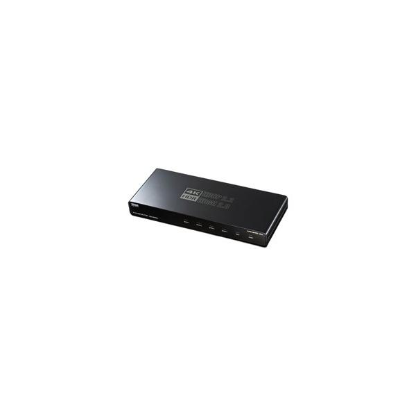 最大4K/60Hz出力に対応し、HDR映像信号とHDCP2.2にも対応したHDMI分配器。