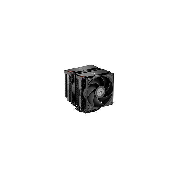 【発売日：2026年03月13日】CPSブランドの120mmツインタワー・サイドフロー型CPUクーラー「RT620PRO-DIGITAL-BK」ブラックモデル。補強用のブラケットと温度表示ディスプレイを搭載したPROバージョン。