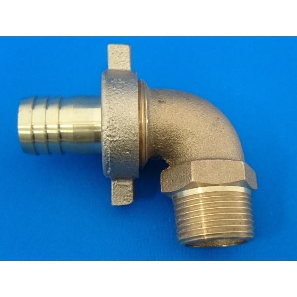 海水 耐食 黄銅製ではなく耐食性が非常に高い高級素材砲金性ですネジサイズ：R1"1/2(呼び38ミリ・38A配管用ネジに適合)■タケノコ外径：ホース内径38ミリ（１1/2）に使用できます。