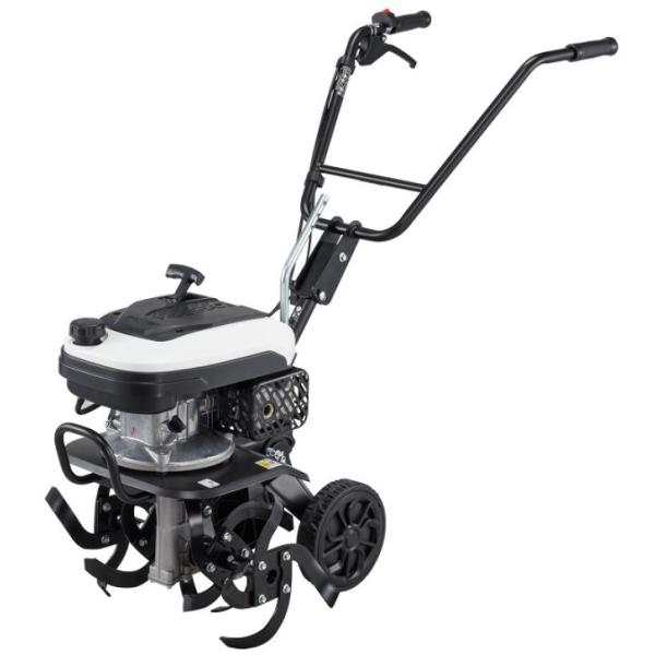 ●初心者でもカンタンレバー 握れば動き、放せば止まるカンタン操作。●79ccエンジン搭載でとってもパワフル 1時間あたり約60坪の畑を耕せる。●車に積めるコンパクトサイズ ハンドルは折りたたみでき収納や持ち運びに便利。●耕せる幅は2段階に調...
