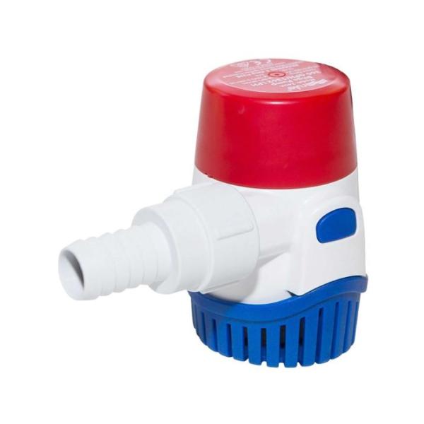 コンパクトサイズで大容量のビルジポンプです。ルール800 12V 7.5A 3/4インチ（19mm） 50L/分 390g  配管：3/4″（19mm）＊北海道・沖縄・離島は別途送料が掛かりますのでお問合せ下さい。