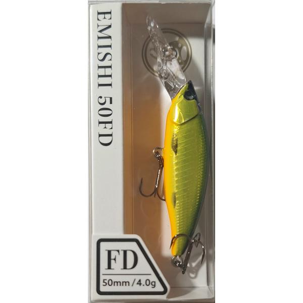 イトウクラフトEMISHI 50FD(蝦夷50FD)エミシ 50 フローティングディープカラー：GGSIZE : 50mmTYPE : フローティングWT : 4.0gHOOK : TREBLE #12(BLACK)レンジ・姿勢・食わせの「...