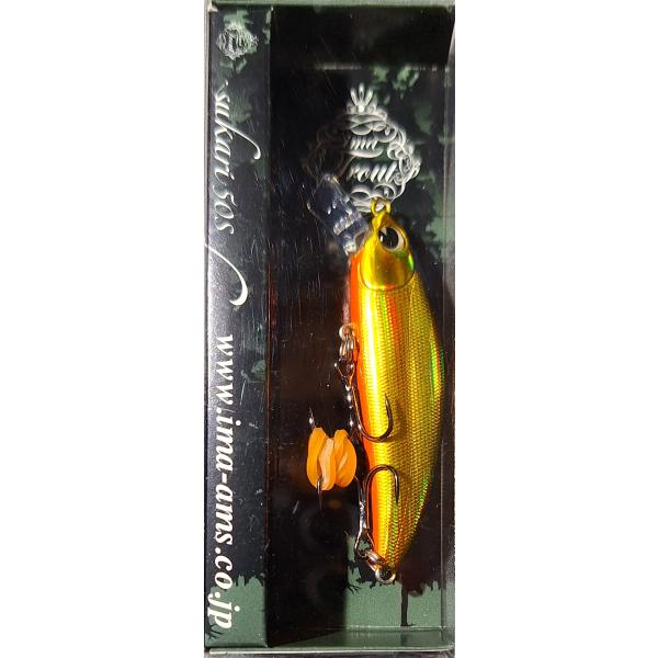 アイマ (ima)スカリ 50S （sukari 50S）[全長]50mm[重量]4.0g[タイプ]シンキングカラー：金黒渓流の早瀬をスカリと切り取る刃の如し人を寄せ付けない源流域。バックスペースは無くキャストもままならない。ライントレース...