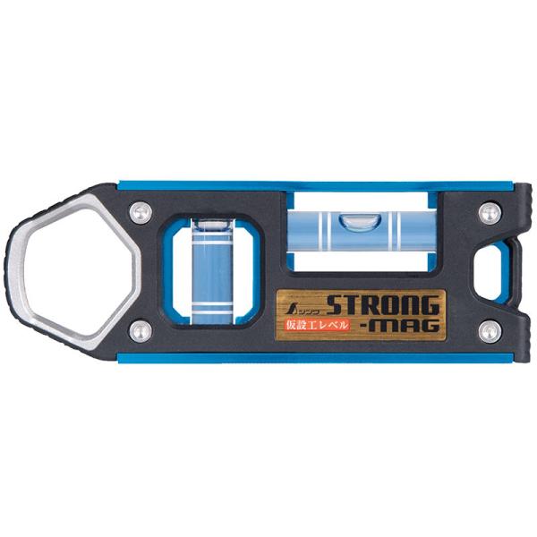 ハンマーで単管を叩いた際の強い衝撃でも落ちない業界最強マグネット（単管吸着170N）3枚ヨーク付ネオジム磁石で磁束が密集しているため、狭い範囲で強力に吸着腰回りに付けてもマグネット面以外は磁力の影響が少なく、周りの工具や足場に干渉しません単...