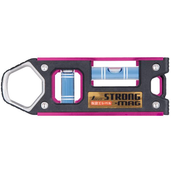 ハンマーで単管を叩いた際の強い衝撃でも落ちない業界最強マグネット（単管吸着170N）3枚ヨーク付ネオジム磁石で磁束が密集しているため、狭い範囲で強力に吸着腰回りに付けてもマグネット面以外は磁力の影響が少なく、周りの工具や足場に干渉しません単...