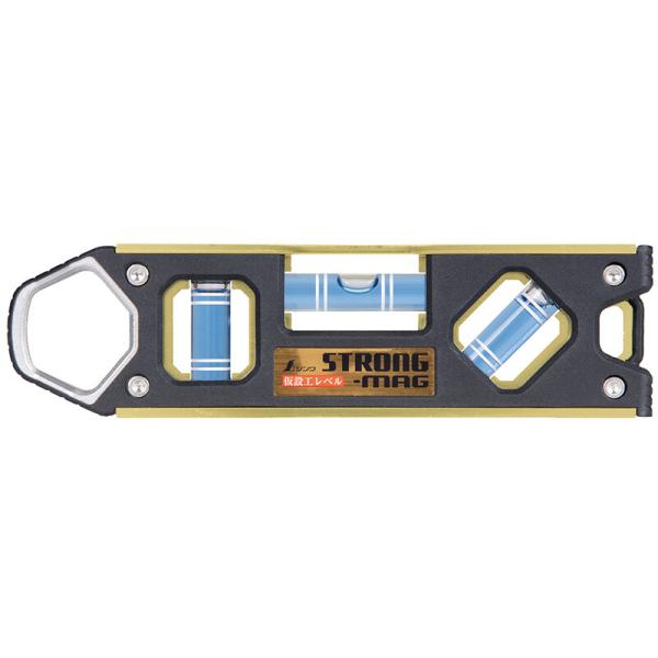 ハンマーで単管を叩いた際の強い衝撃でも落ちない業界最強マグネット（単管吸着170N）3枚ヨーク付ネオジム磁石で磁束が密集しているため、狭い範囲で強力に吸着腰回りに付けてもマグネット面以外は磁力の影響が少なく、周りの工具や足場に干渉しません単...