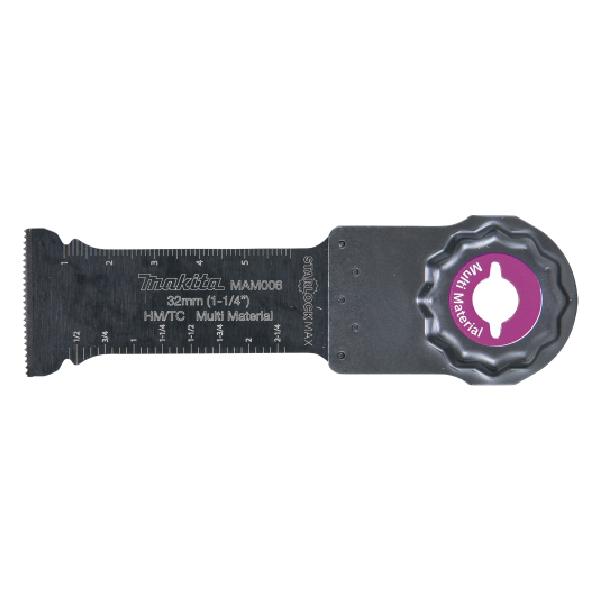 マキタマルチツール用先端工具。カットソー。対応機種 TM001G / TM52D用途 金属 エポキシ グラスファイバーの切断刃幅 32mm 刃長 70mm 山数20材質 超硬切断能力 木材70mm 樹脂70mm 軟鉄非鉄3mm 鉄普通釘（お...