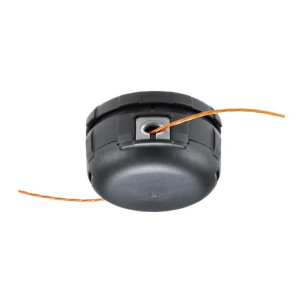 らく巻きフラットナイロンカッタ A-79435 花形ナイロンコードΦ2.4/3ｍ付ナイロンコードを差して巻くだけ、カンタン交換「新構造」外巻き式 コード交換がさらに簡単フラットな底面でスムーズな草刈り充電式草刈機に最適　20-30mlエンジ...