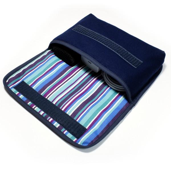 マウスやACアダプタなどのノートPCアクセサリを収納できる布製アダプタケースです。 iPadケースなどとお揃いのカラー・柄であわせることができます。 表地は手触りのよいオックス、裏地は柄が鮮やかなプリントファブリックを使いました。表地と裏地...