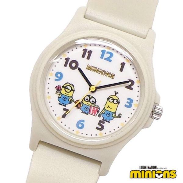 ミニオンズ キャラクター グッズ 時計 3針 クォーツ ウォッチ MIN001 ウレタン ベルト おしゃれ かわいい レディース キッズ カジュアル 軽量 腕時計 ユニバーサル イルミネーションエンターテイメント☆誕生日、記念日、お祝い、ホ...